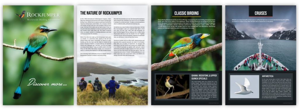 The Rockjumper Brochure - Rockjumper Birding Tours - Worldwide Bird Tours